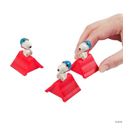 1 1/2" x 2" Mini Peanuts® Snoopy Pull-Back Toys – 12 Pc. | Oriental Trading