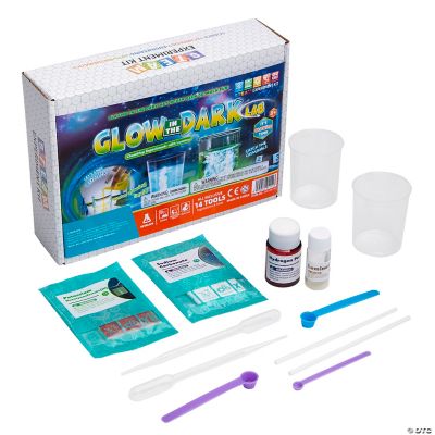 8 1/4" x 6 3/4" STEAM Glow-in-the-Dark Lab Science Kit - 14 Pc ...