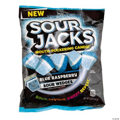 24 oz. Sour Jacks ® Sour Wedges™ Blue Raspberry Candy - 12 Pc ...