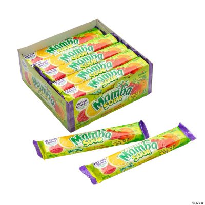 4.2 lbs. Mamba® Sour Fruit Chews King Size Brick Sticks - 24 Pc ...