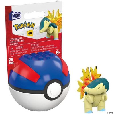 Mega Pokemon Cyndaquil Building Set with 28 Compatible Bricks and ...