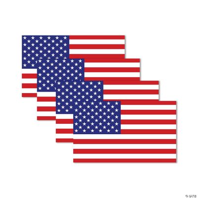 Magnet Me Up American Flag Magnet Decal, 3x5 Inches, 4 Pack, Red, White ...