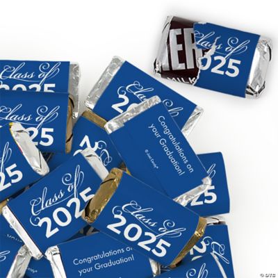102 Pcs Blue Graduation Candy Party Favors Class of 2025 Hershey's ...