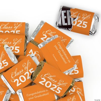 38 Pcs Orange Graduation Candy Party Favors Class of 2025 Hershey's ...