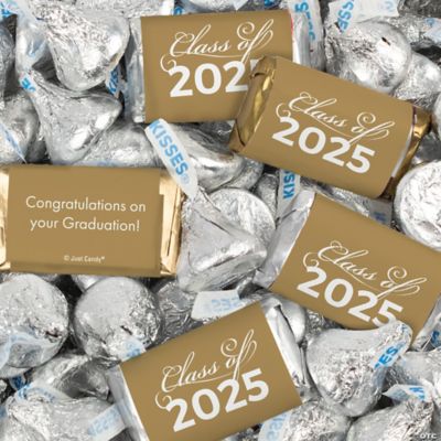 Just Candy 1.58 lbs Gold Graduation Candy Party Favors Class of 2025 ...