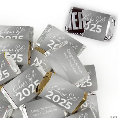 136 Pcs Silver Graduation Candy Party Favors Class of 2025 Hershey's ...