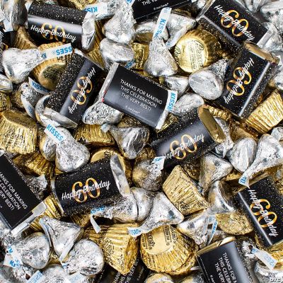 Just Candy 1.68 lbs 60th Birthday Candy Party Favors Hershey's ...