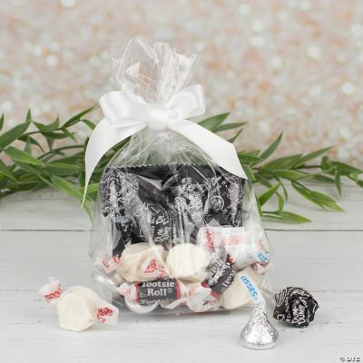 12ct Black Candy Goodie Bag Party Favors by Just Candy (12 Pack)