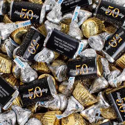 Just Candy 1.68 lbs 50th Birthday Candy Party Favors Hershey's ...