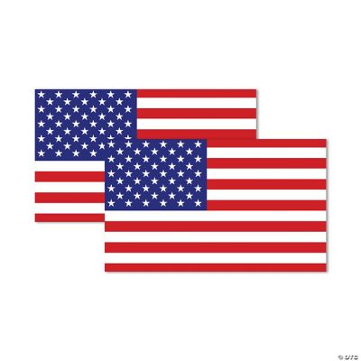 Magnet Me Up American Flag Magnet Decal, 3x5 inches, 2 Pack, Red, White ...