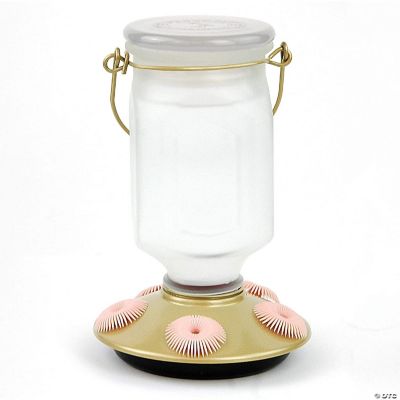 Perky-Pet Sun-Kissed Top-Fill Glass Hummingbird Feeder, Gold, 22 oz ...