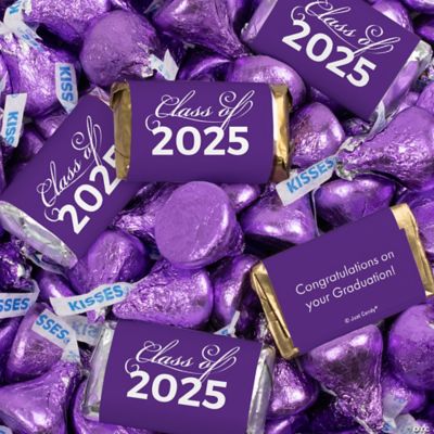 Just Candy 6.32 lbs Purple Graduation Candy Party Favors Class of 2025 ...