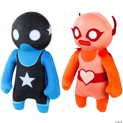 Gang Beasts Red and Blue Wrestler Plush 2pk 12" Character Doll Gaming ...