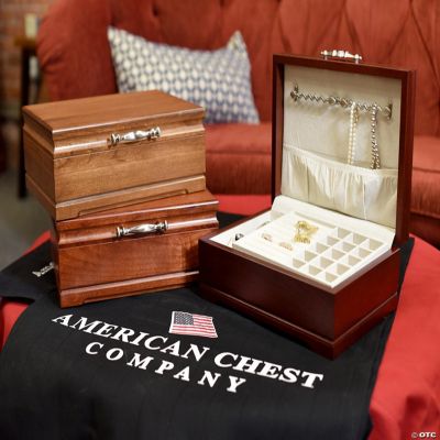First Lady Jewel Chest, Solid American Cherry Hardwood with Heritage ...