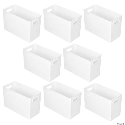 mDesign Plastic Kitchen Pantry Storage Organizer Container Bin - 8 Pack ...