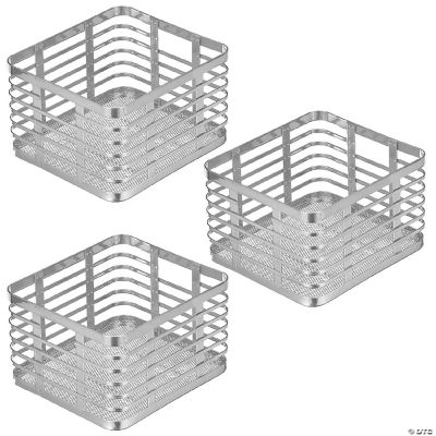 mDesign Small Metal Wire Organizer Basket for Kitchen and Pantry, 3 ...