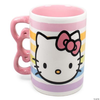 Hello Kitty Bow Handle Ceramic Mug Holds 20 Ounces | Oriental Trading