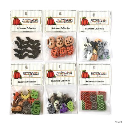 Buttons Galore 50+ Assorted Halloween Buttons for Sewing & Crafts - Set ...
