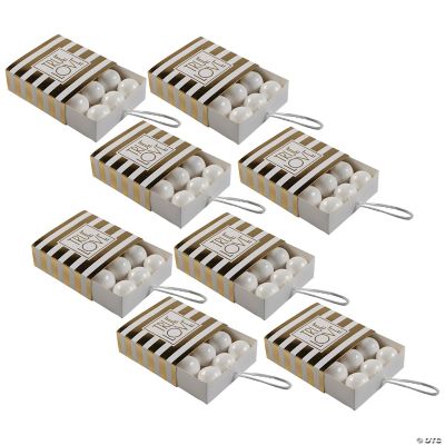 3" Bulk 96 Pc. Gold Foil Striped Pull Favor Boxes | Oriental Trading