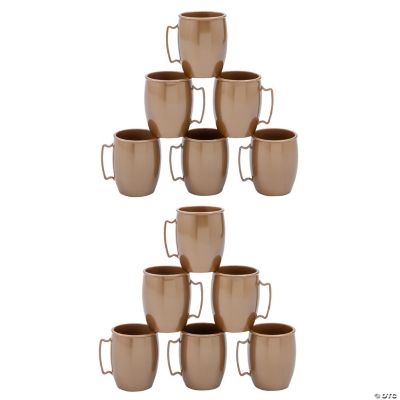 2 oz. Bulk 48 Pc. Moscow Mule Reusable Plastic Shot Glasses | Oriental ...