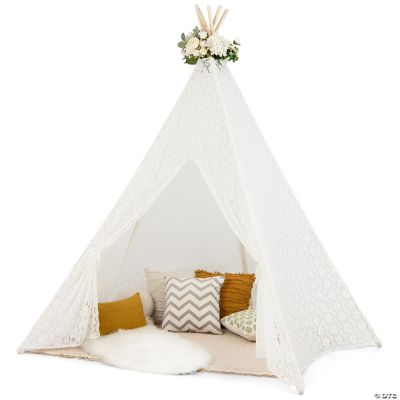 Costway 85'' Height 5 Sides Huge Lace Play Tent for Kids Adult Wedding ...
