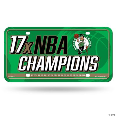 Rico Industries NBA Basketball Boston Celtics Champ Metal Auto Tag 8.5 ...