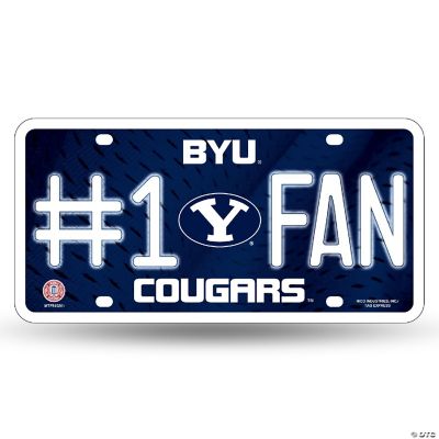 NCAA Rico Industries BYU Cougars Metal Tag (#1 Fan) #1 Fan Metal Auto ...