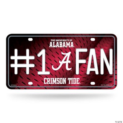 NCAA Rico Industries Alabama Crimson Tide Metal Tag (#1 Fan) #1 Fan ...