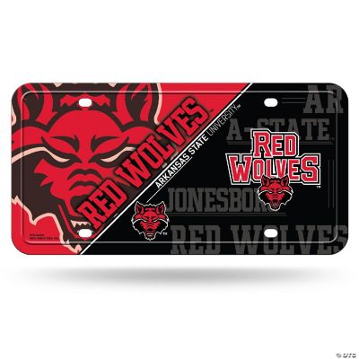 Rico Industries NCAA Arkansas State Red Wolves Metal Auto Tag 8.5" x 11 ...