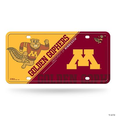 NCAA Rico Industries Minnesota Golden Gophers Metal Tag Metal Auto Tag ...