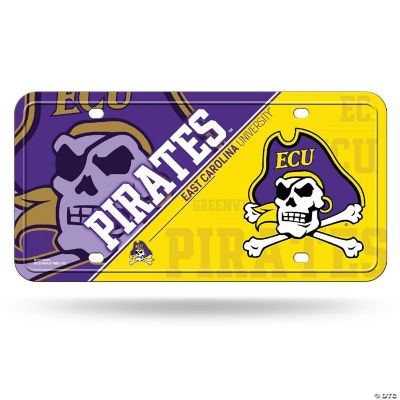 NCAA Rico Industries East Carolina Pirates Metal Tag Metal Auto Tag 8.5 ...