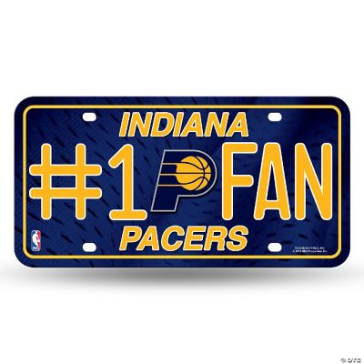 Rico Industries NBA Basketball Indiana Pacers #1 Fan Metal Auto Tag ...