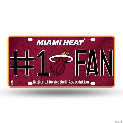 NBA Rico Industries Miami Heat Metal Tag (#1 Fan) #1 Fan Metal Auto Tag ...