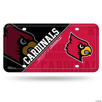 NCAA Rico Industries Louisville Cardinals Metal Tag Metal Auto Tag 8.5 ...
