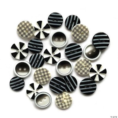 Buttons Galore Printed Craft & Sewing Buttons - Optical Illusion - Set ...