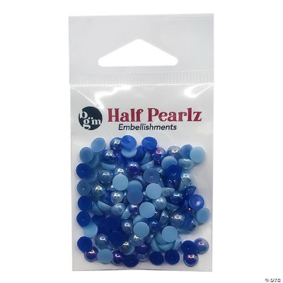Buttons Galore Flat Back Pearls in AB Finish - COASTAL - 36 Grams ...