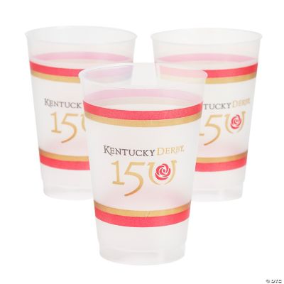 14 oz. Kentucky Derby™ 150th Anniversary Frosted Plastic Cups - 10 Ct ...