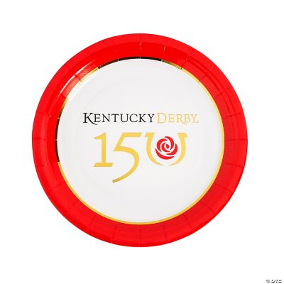 Kentucky Derby™ 150th Anniversary Dinner Plates - 8 Ct. | Oriental Trading