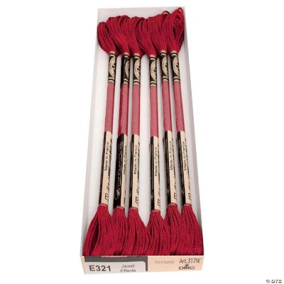 DMC Light Effects Emb Floss Jewels Red Ruby | Oriental Trading