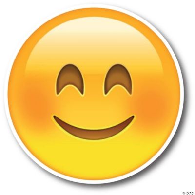 Magnet Me Up Smiley Face Emoticon Magnet Decal, 5 Inch Round, Cute Self ...