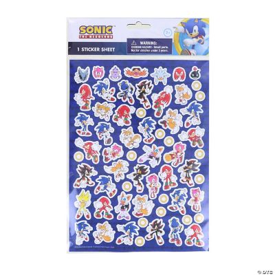 Sonic the Hedgehog Raised Sticker Sheet | Oriental Trading