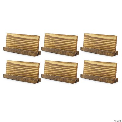 Darware Blank Wood Tabletop Signs (6-Pack, Brown); Natural Wood Signs ...