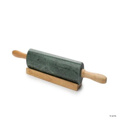 GREEN MRBL ROLLING PIN/BASE | Oriental Trading