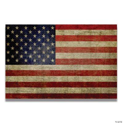 Magnet Me Up Weathered American Flag Car Magnet Decal, 4x6 Inches, Red ...