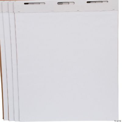 School Smart Easel Paper Pad, Unruled Flip Chart, 34 x 27 Inches, 50 ...