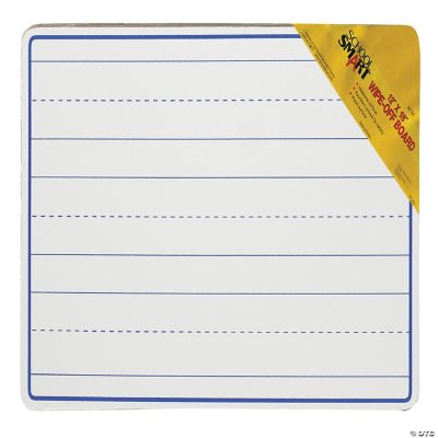 School Smart Lined Dry Erase Boards, 12 x 18 Inches, Pack of 10 ...