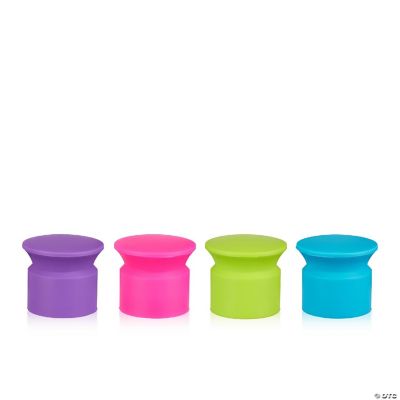 Set of 4 Jewel Tone Bottle Stoppers | Oriental Trading