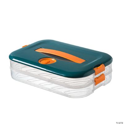 1pc Refrigerator Dumpling Storage Box; Frozen Dumplings Multi-layer; Household Large Capacity ...