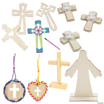 Bulk 72 Pc. DIY Unfinished Wood Easter Craft Assortment