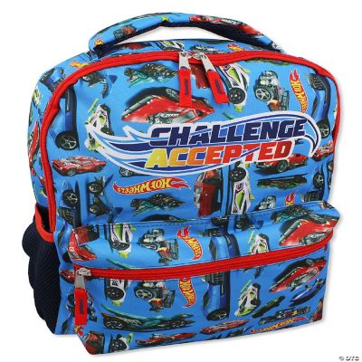 Hot Wheels Race Car Boys 16 Inch School Backpack (One Size, Blue)